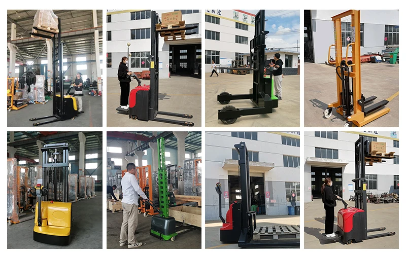 Lifting 1000kgs Self Loading Portable Forklift Electric Stacker