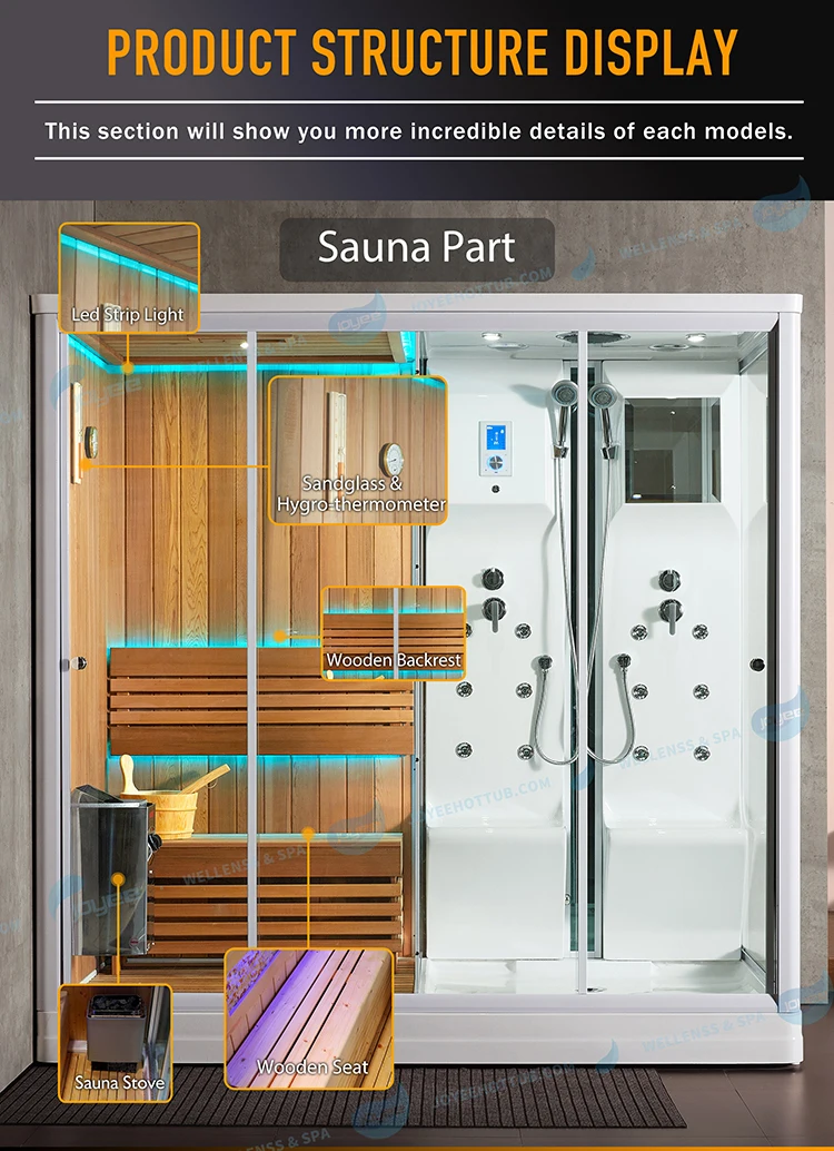 JOYEE Steam Sauna - Combining Dry Steam & Wet Steam Functions