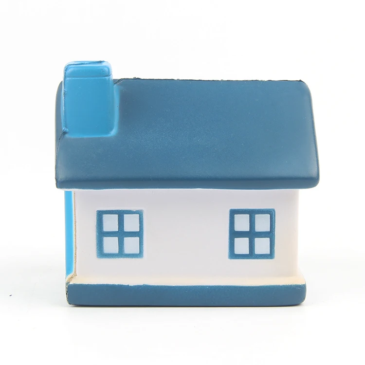 Custom Pu Foam House Shape Stress Ball With Logo Printing - Buy House ...