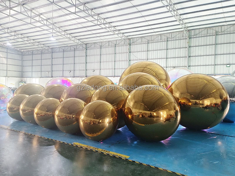 PVC Inflatable Mirror Ball Balloon Giant Spheres Christmas Decoration ...