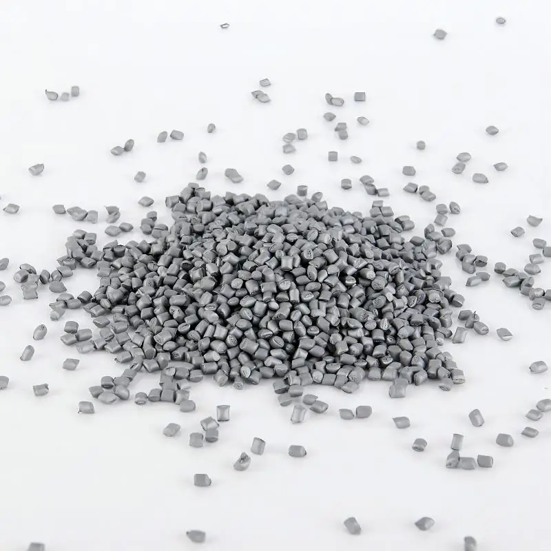 Food Grade Plastic Pellets Pe Granules Grey Colour Masterbatch Plastic ...