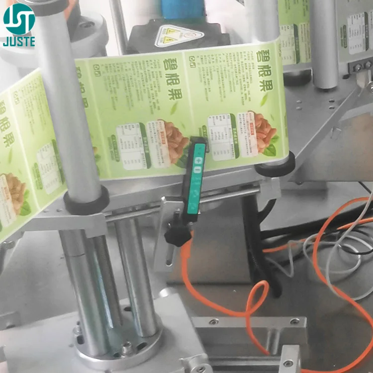 Two Side Horizontal Label Applicator Automatic Automated Fancy Sticker ...