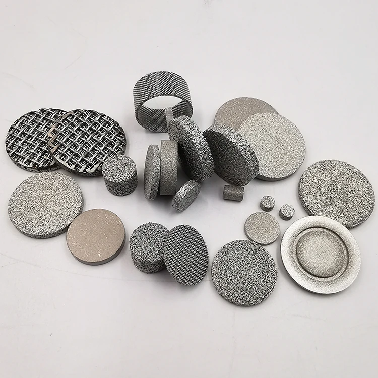 Microns Porous Stainless Steel Sintered Metal Filter Discs