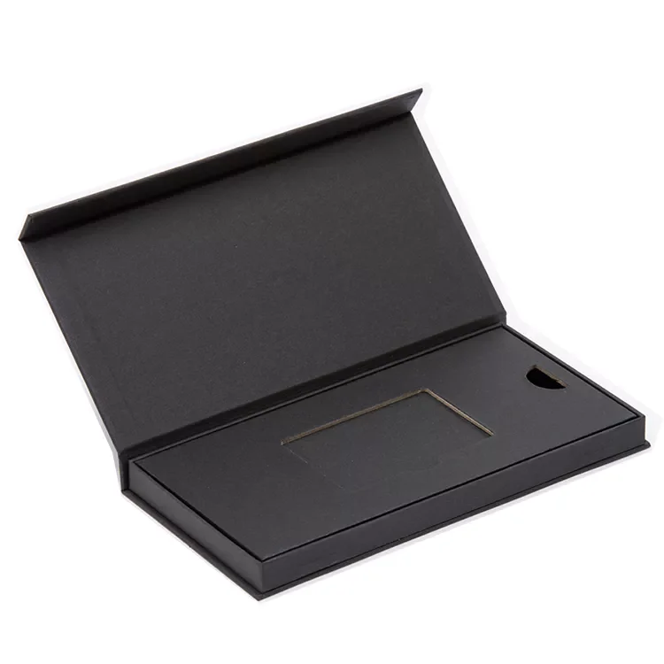 Custom Cardboard Packaging - VIP Gift Box with Black Magnet Closure