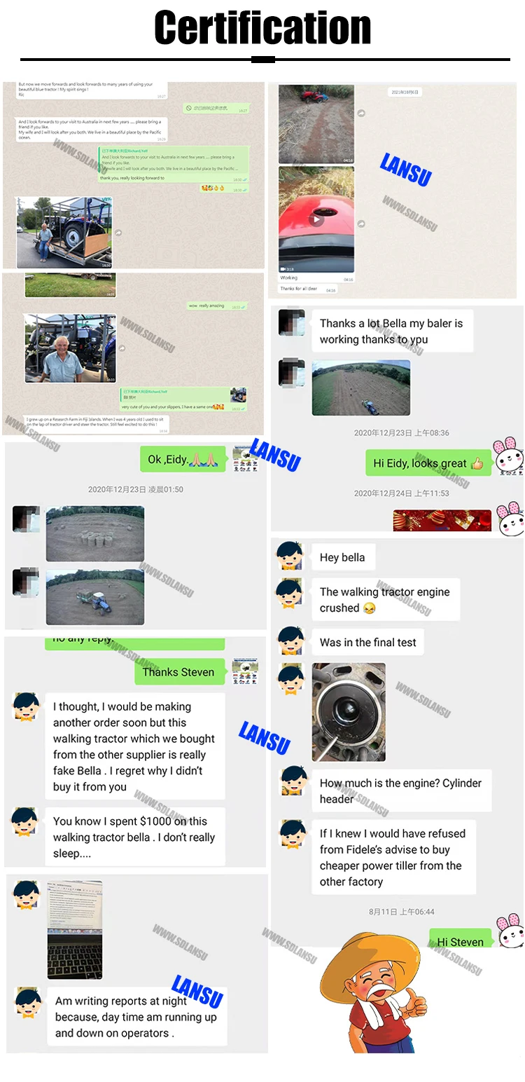 LANSU 20HP 4WD Mini Farm Tractor with Gear Drive - OEM/ODM | Wholesale