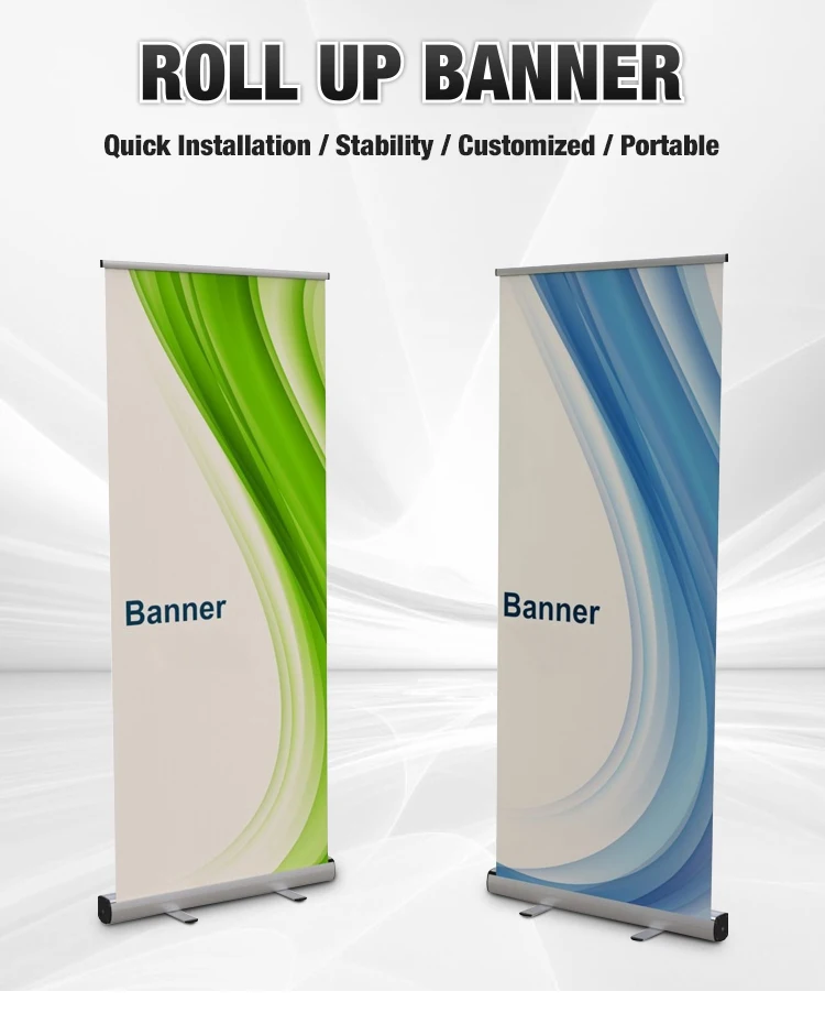 Portable Custom A3 A4 Size Aluminum Alloy Advertising Display Roll Up ...