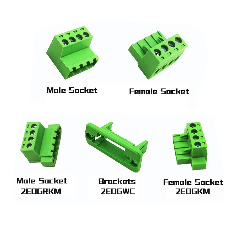 5.08mm Pitch Through Wall Or Panel Plug-in Type Terminal Block With ...