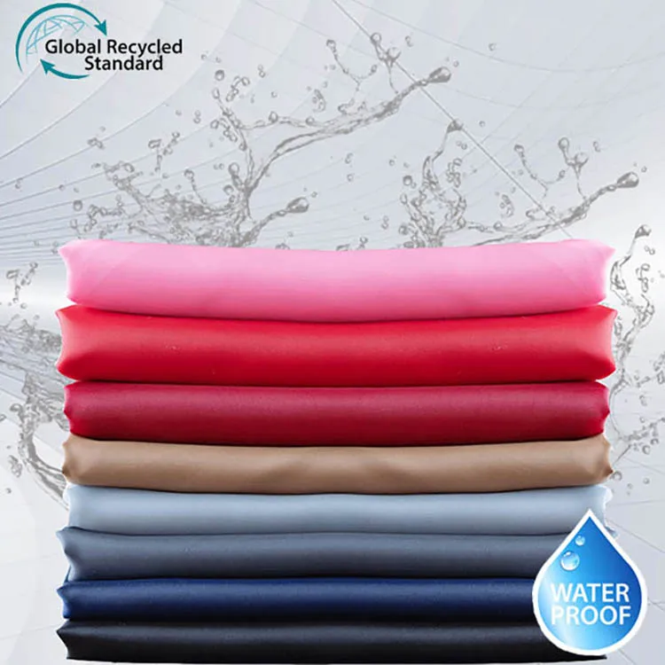 Eco-friendly GRS Certified Factory Polyester Taffeta Fabric