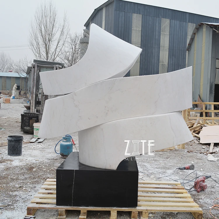 Classic Life Size Modern Marble Statue - Abstract Sculpture