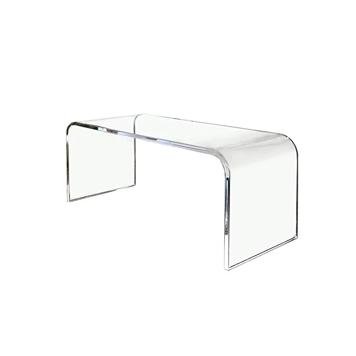 Rectangular Colored Acrylic Coffee Table Set - Modern Lucite Nesting ...