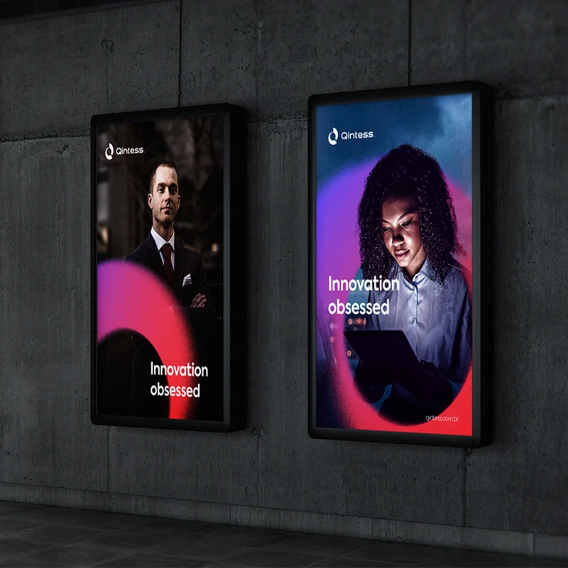 Lightbox Window Display A0/a1//a2 Aize Aluminum Poster Frame Snap Ultra Thin Advertising Metal ...