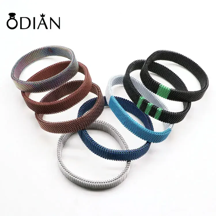 Stainless Jewelry Custom Mixed Colors Stainless Steel Spring Bracelet ...