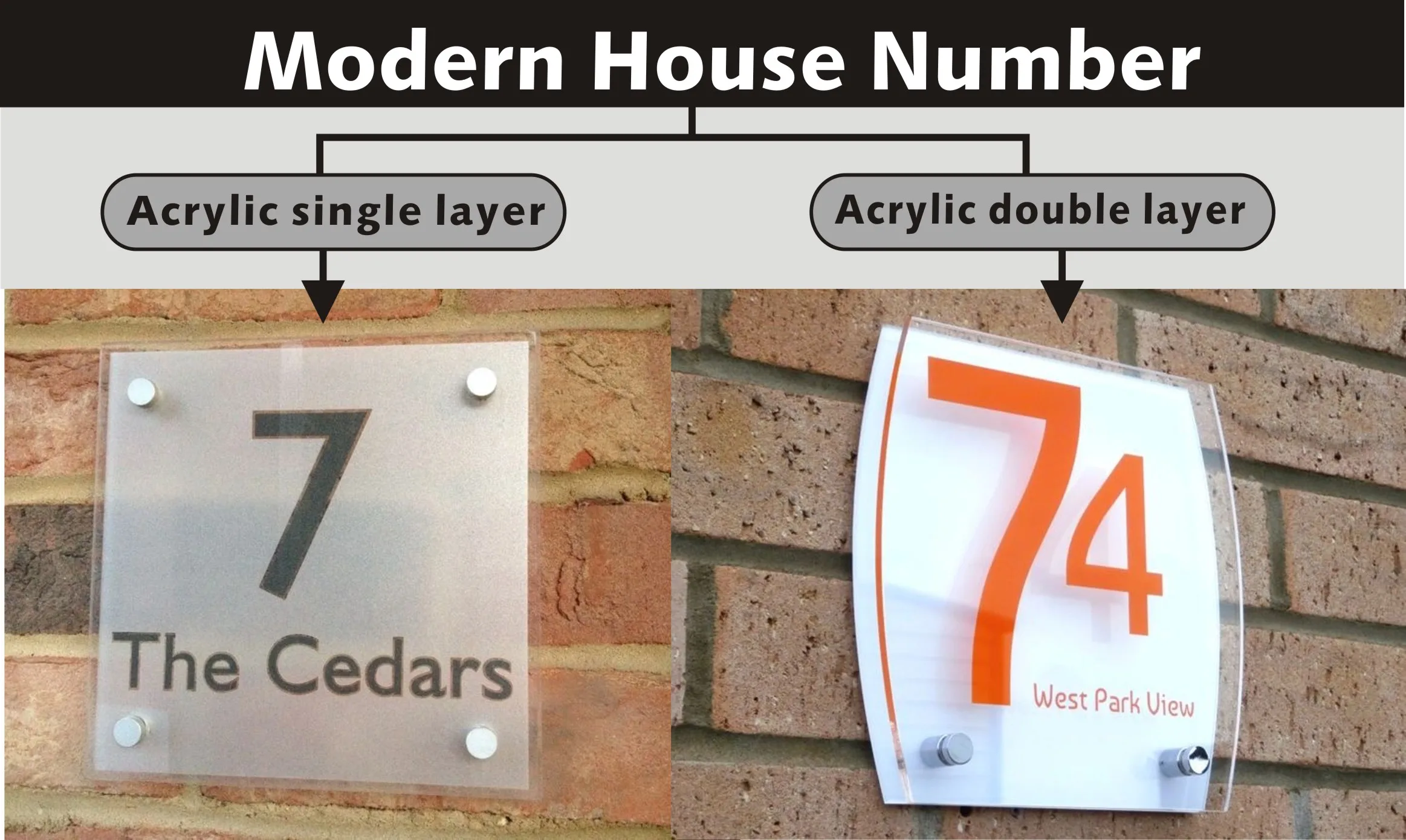 Custom Hotel Room Door Address Alphabet Plate Custom Acrylic Modern ...