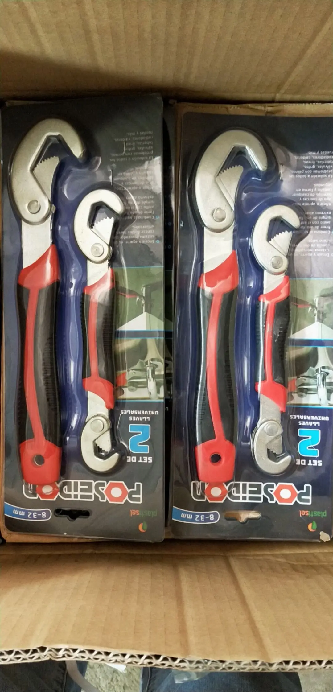 2pcs Multi-function Portable Universal Wrench Set Adjustable Quick Snap ...