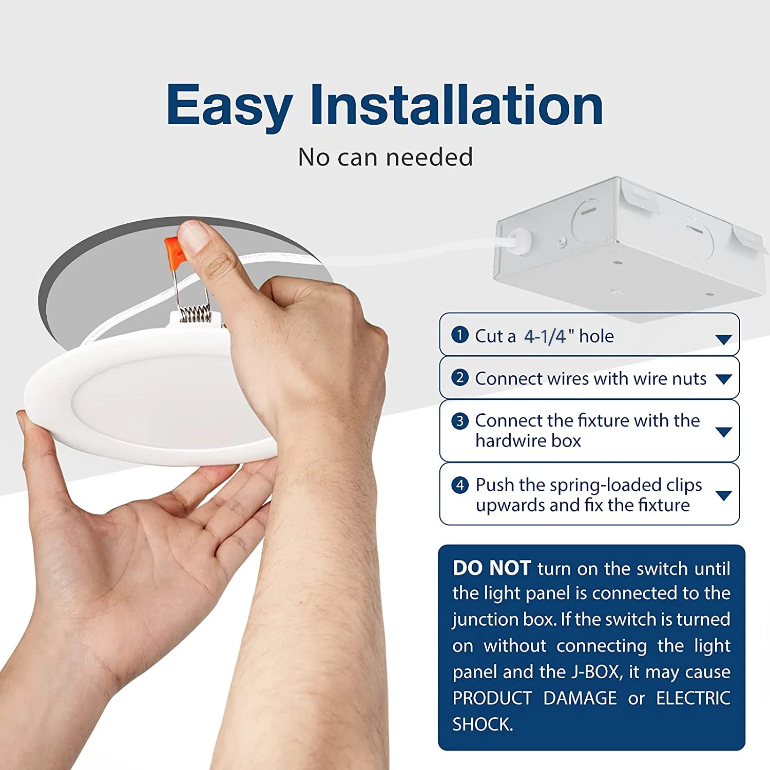 Stock Fast Shipping 4inch 6inch Led Round Panel Pot Lighting Ce Etl Saa ...