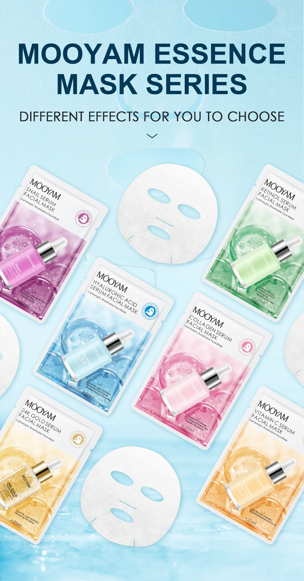 Wholesale Korean Beauty Facial Masks - 24k Gold Sheet Masks