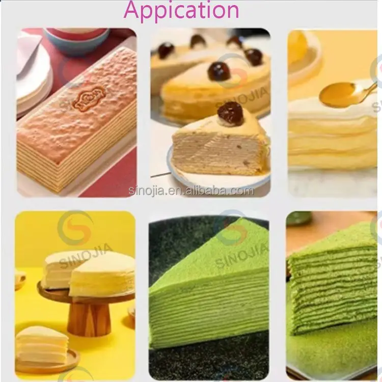 China Thousand Layer Mini Cake Topper Machine Mille Pancake Automatic ...