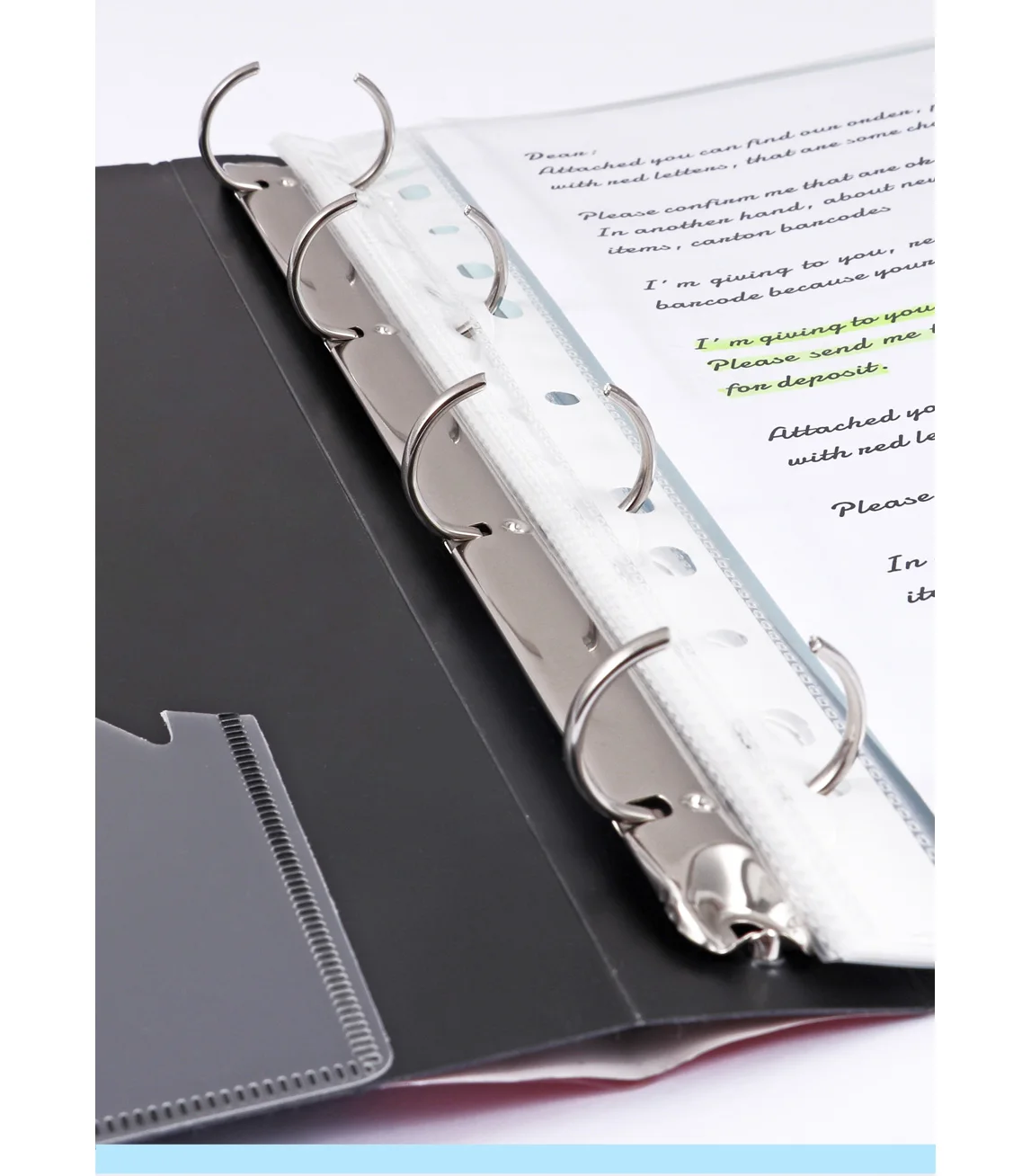 Foska Office Supply - Durable 0.70mm A4 Ring Binder Folders