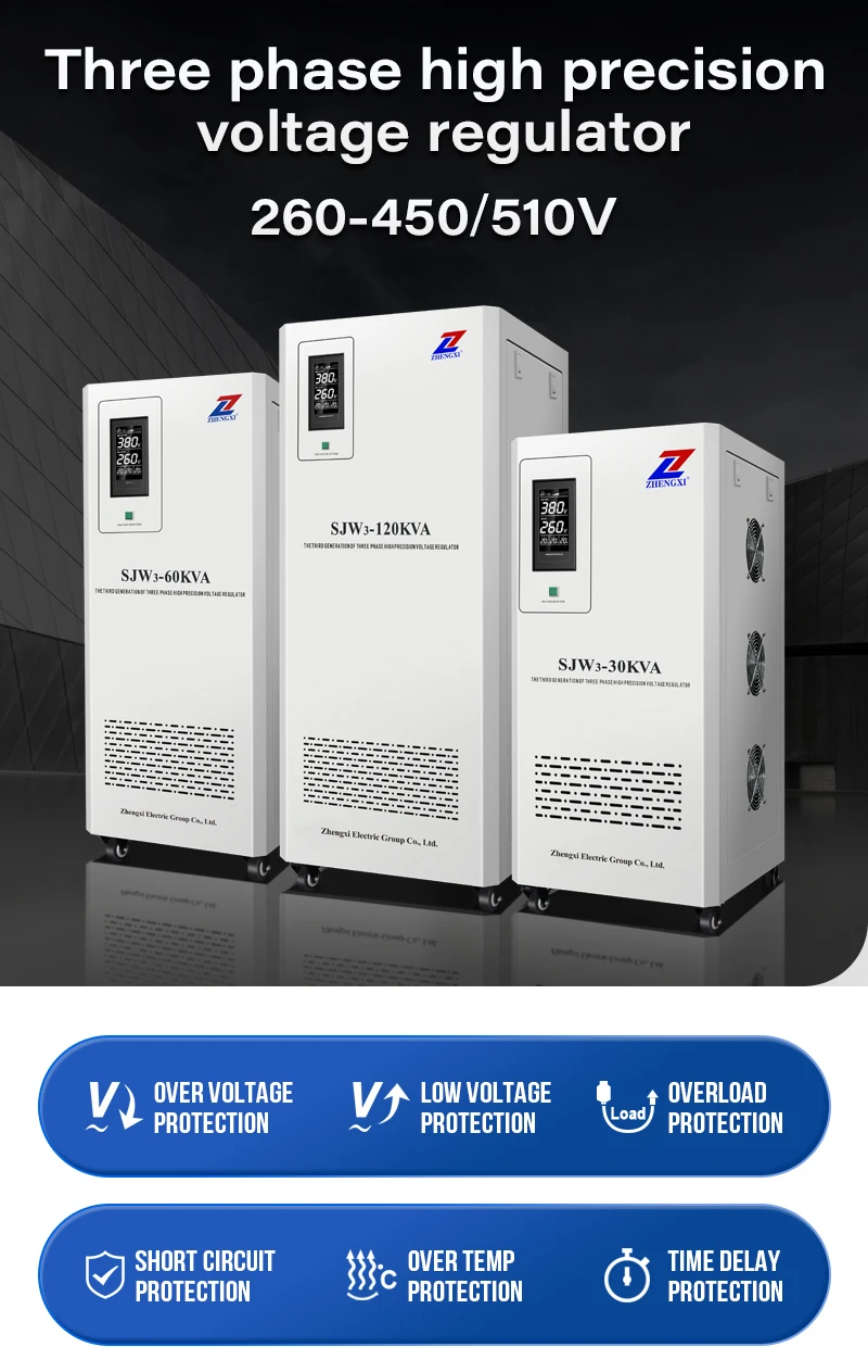3 Phase 380v 440v Avr 120kva Sjw Static Automatic Voltage Regulator ...