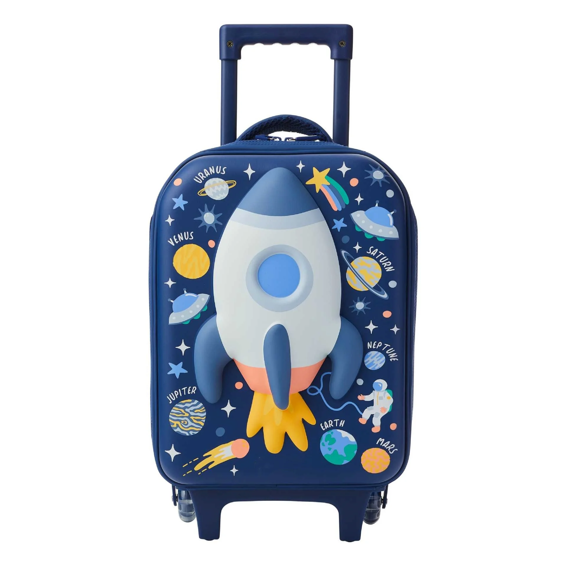 Blue rocket trolley case cute kids suitcase| Alibaba.com
