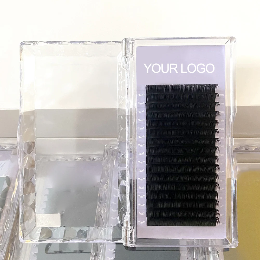 Hot Soft Individual Faux Mink Eyelash Extension 0.03 0.05 Volume Lash ...