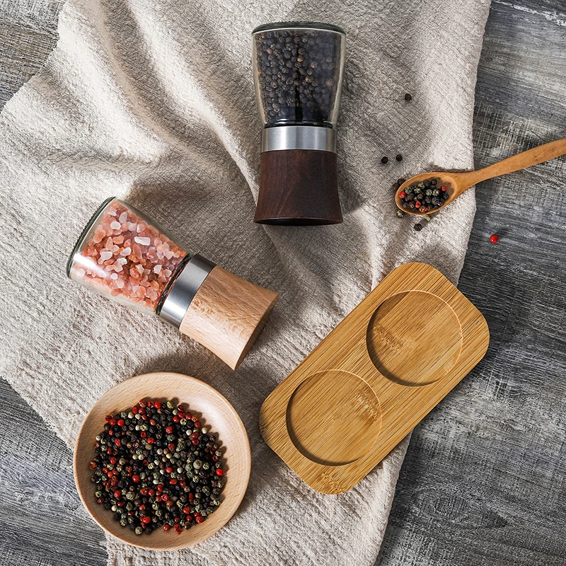 Beech Wooden Bbq Manual Adjustable Stainless Steel Beech Wooden Spice ...