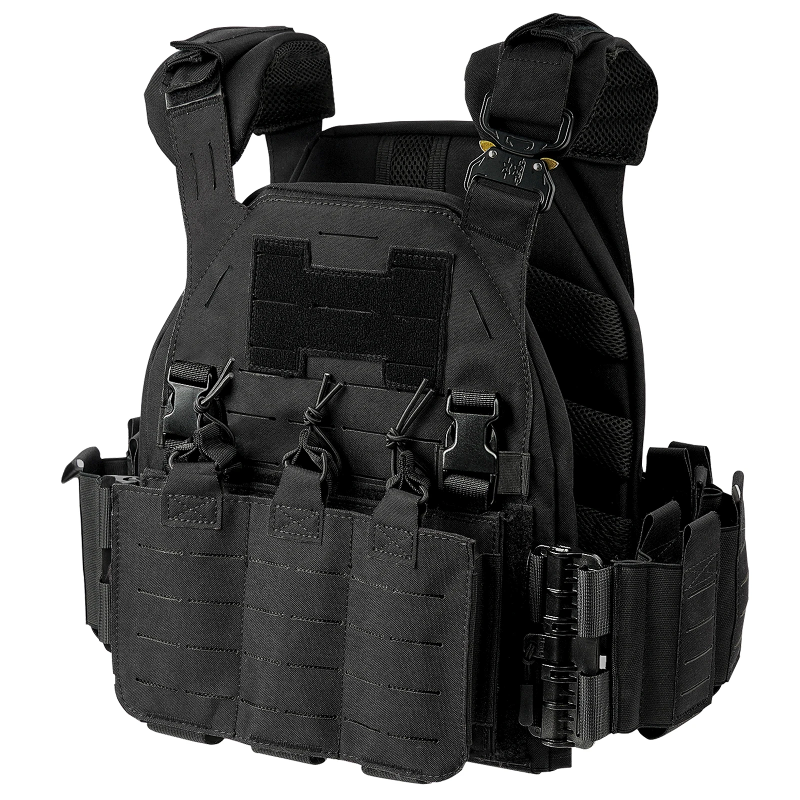 Landpard Tactical Gear Plate Carrier with Triple Linkage Pouch ...
