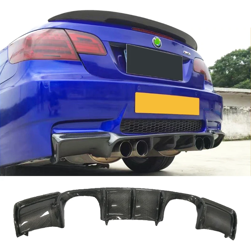 E92 M3 Carbon Fiber Rear Diffuser Rear Bumper Lip E93 Rear Diffuser For ...
