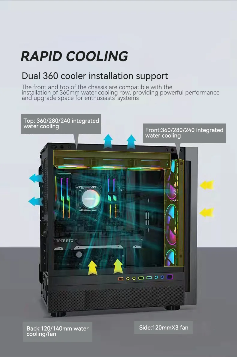 Nvidia PC Case - Large Size Vertical GPU Desktop Case