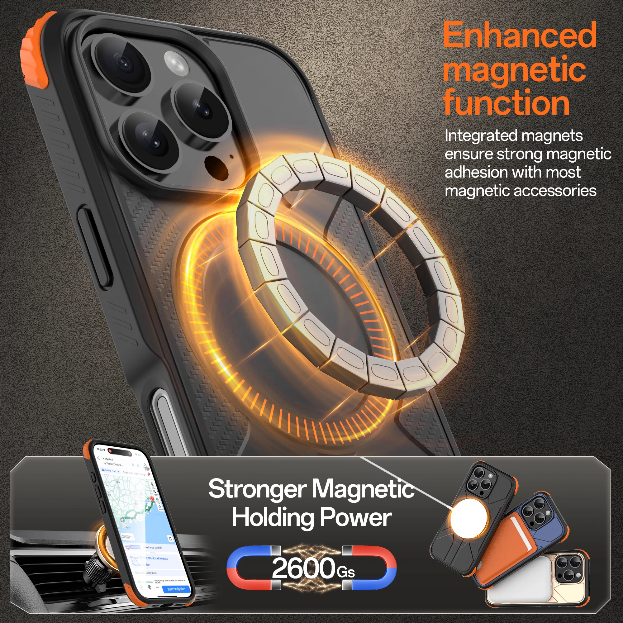 Soonleader Luxury Robust Strong Protection Tough Phone Cases for iPhone ...