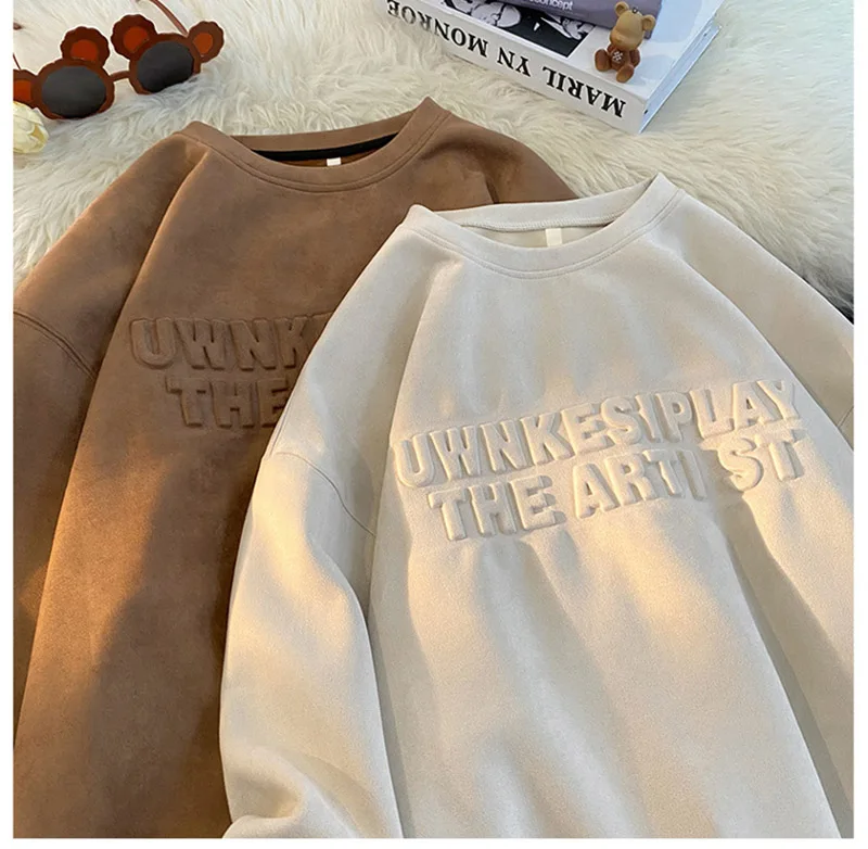 Heavy Weight Oversize 100% Cotton Washed Sweatshirts Custom Logo ...