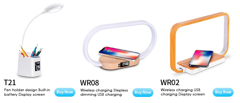 10w Wireless Charging Led Business Working Desk Lamp Book Light For ...