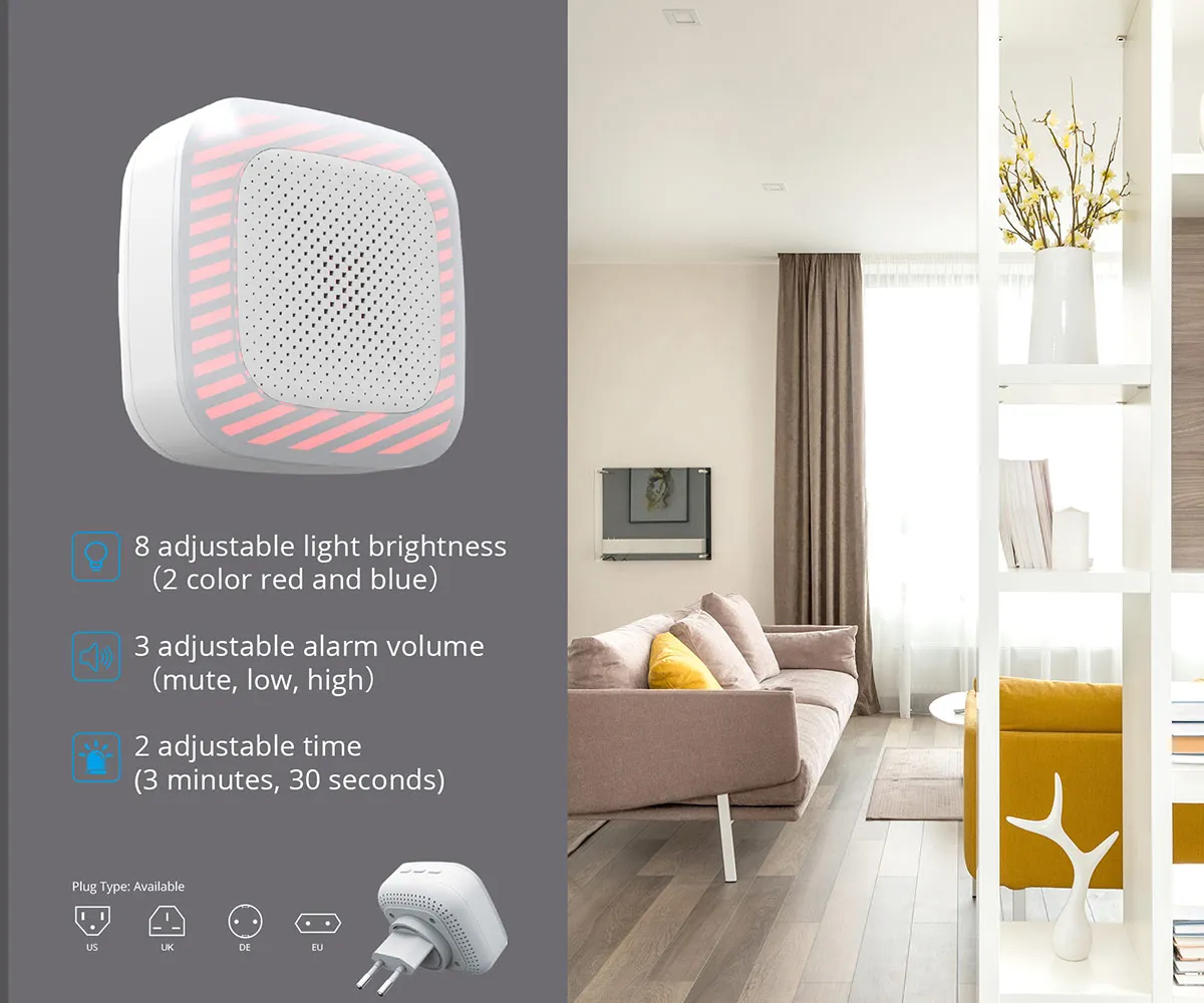 Professional Manufacturer Wireless 433mhz Indoor Siren With Ce Rohs ...