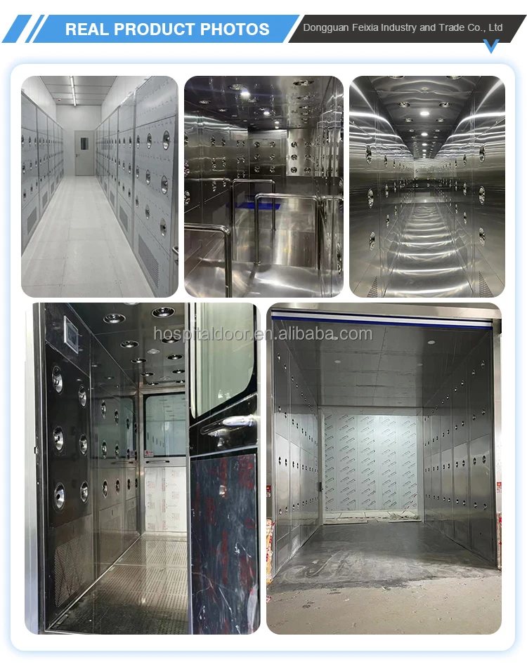 Customized Large Cargo Clean Room Air Shower Machine Interlock Energy ...