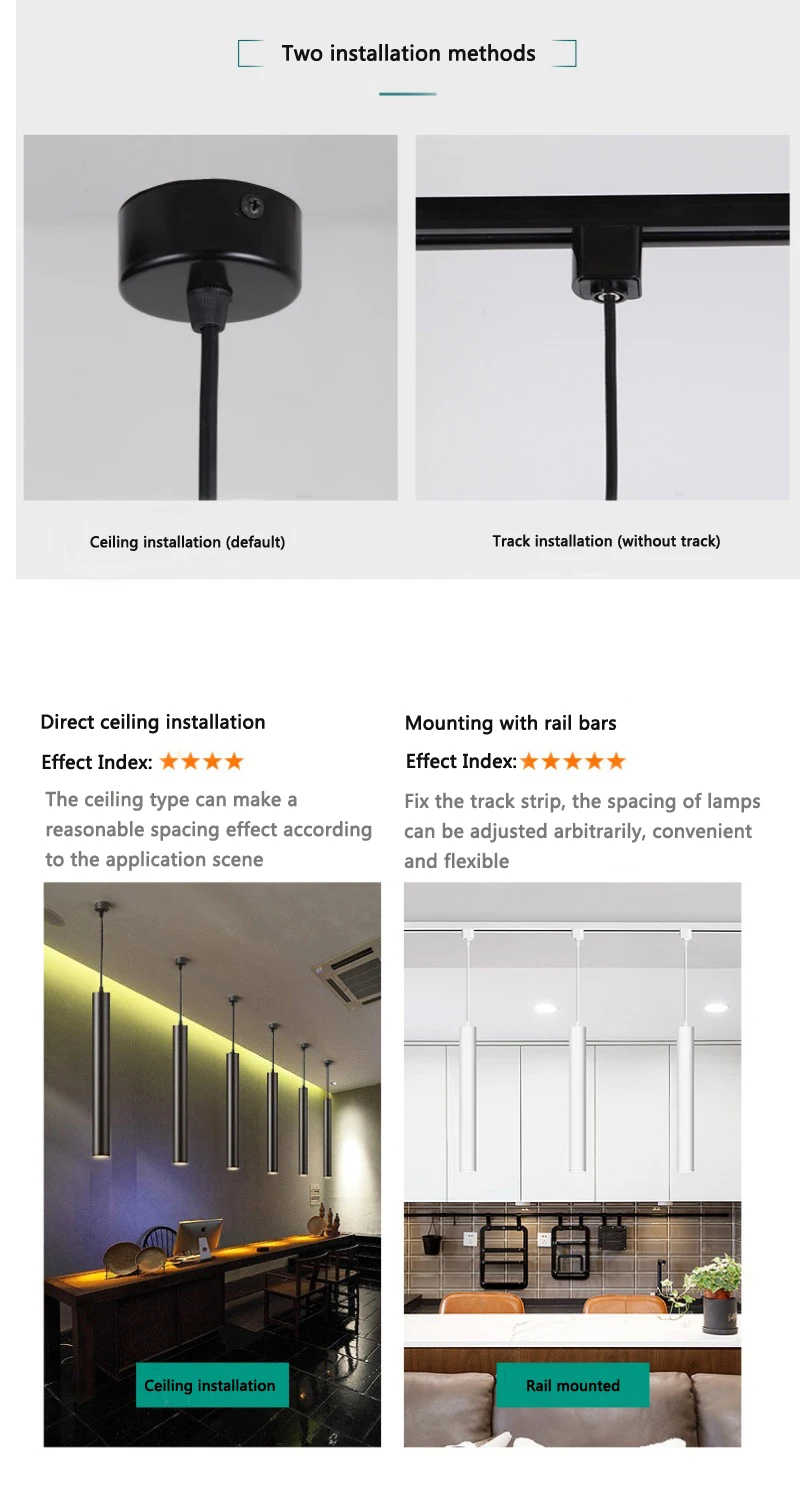LED Restaurant Shop Hotel Reception Long Column Downlight