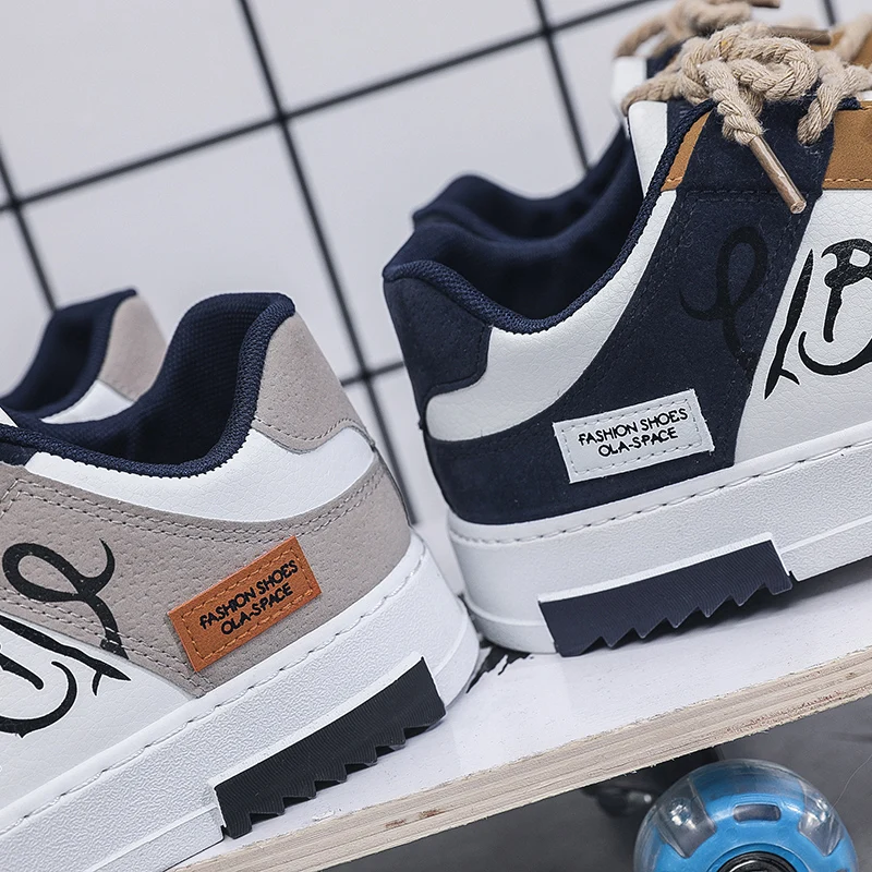 Custom Graffiti Skateboard Shoes Anti-slip Soles Youth's Favorite Style ...