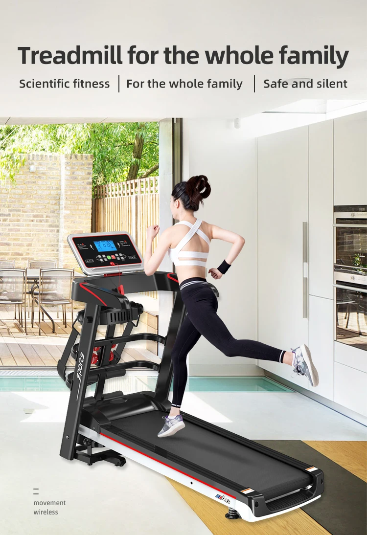 Home Gym Speed Adjustment Motorized Folding Electric Treadmill