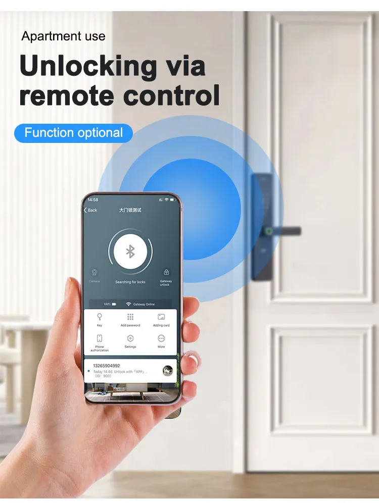 China Biometric Push Pull Contactless Korea Home Anti Theft Door Lock ...