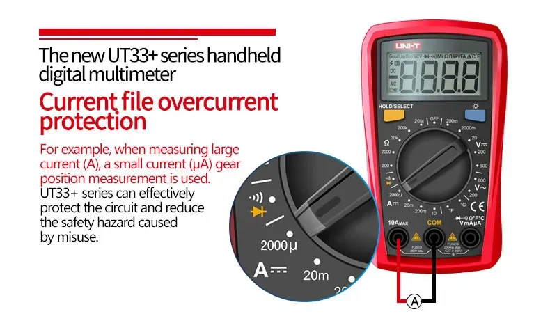 Uni T Ut33a Ut33b Ut33c Ut33d Digital Multimeter Auto Range Palm