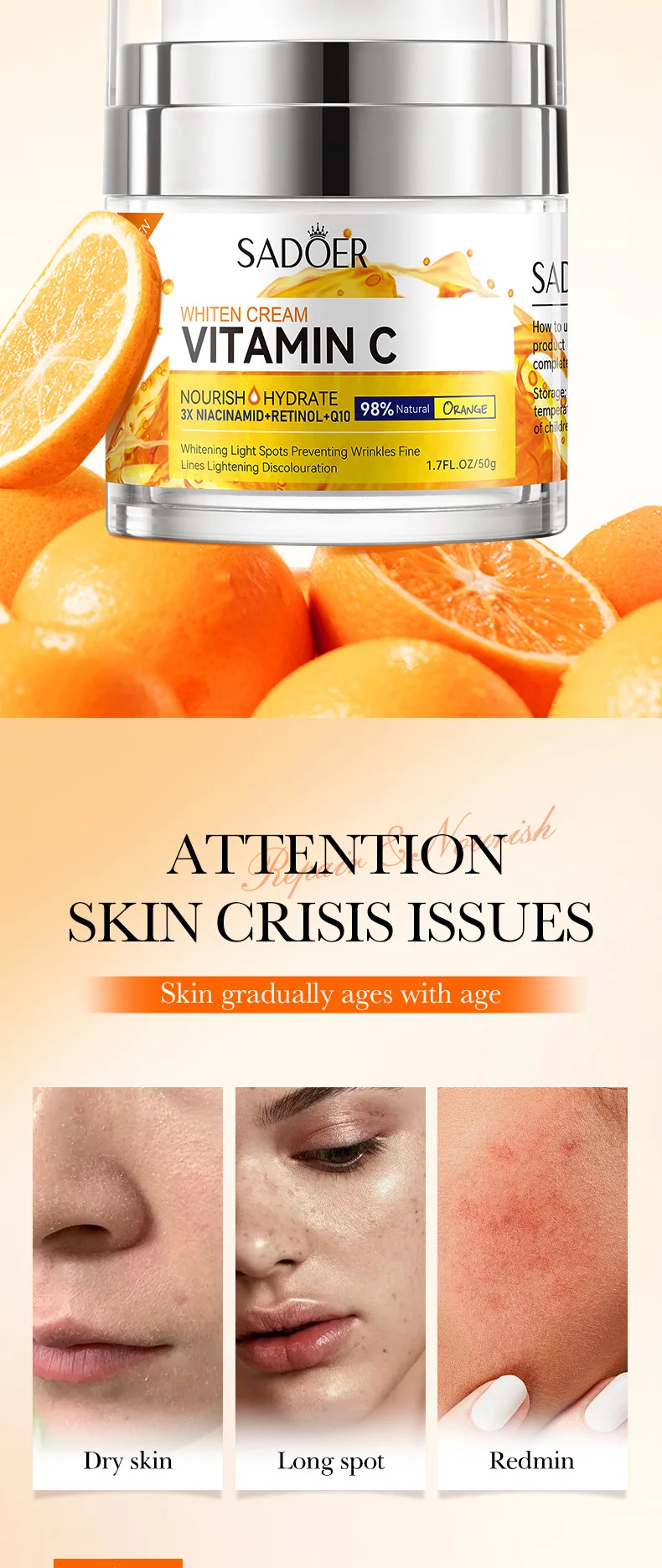 SADOER Anti-Wrinkle Cream - Firming & Moisturizing Skincare