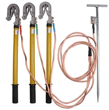 Portable High Voltage Grounding Rod Electrical Copper Earth Bar - Buy ...
