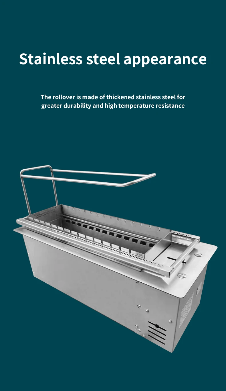 Korean Charcoal Grill - Efficient Rotating BBQ Machine
