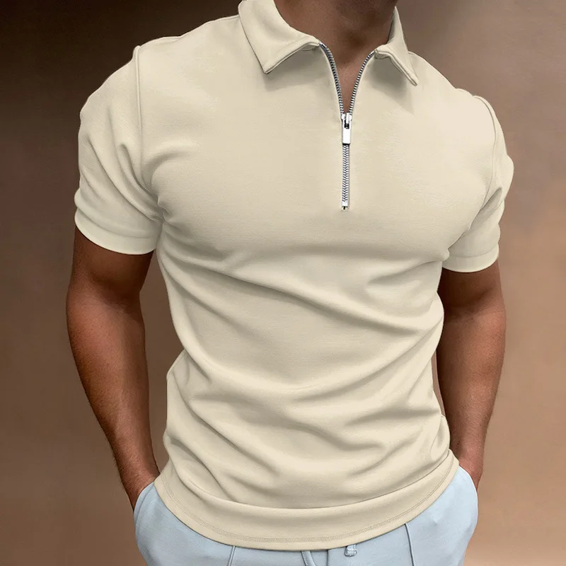 Shop Men's Solid Color Polo Shirts with Quick Dry Feature