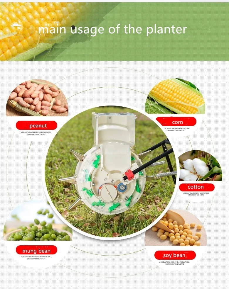Manual Portable Garlic Corn Rice Grass Wheat Grain Seeder For Tray ...