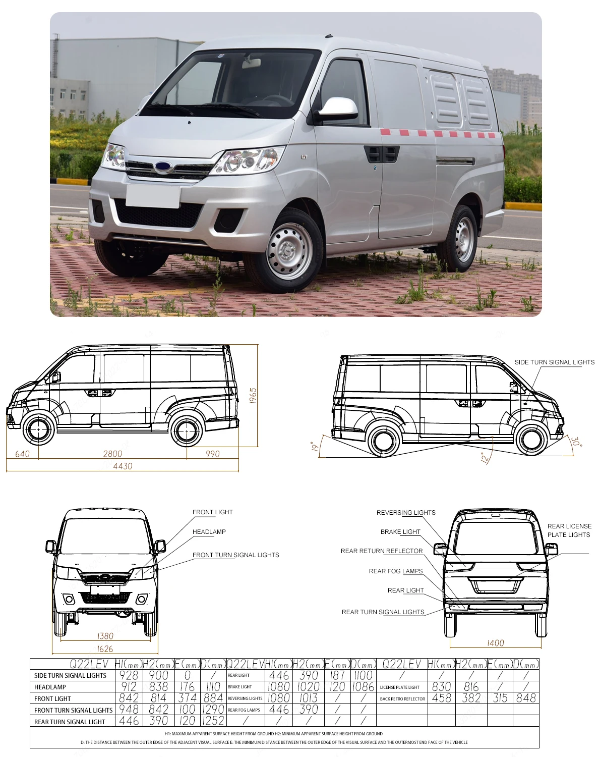 1 Ton Payload Electric Van - Efficient Logistic Solution