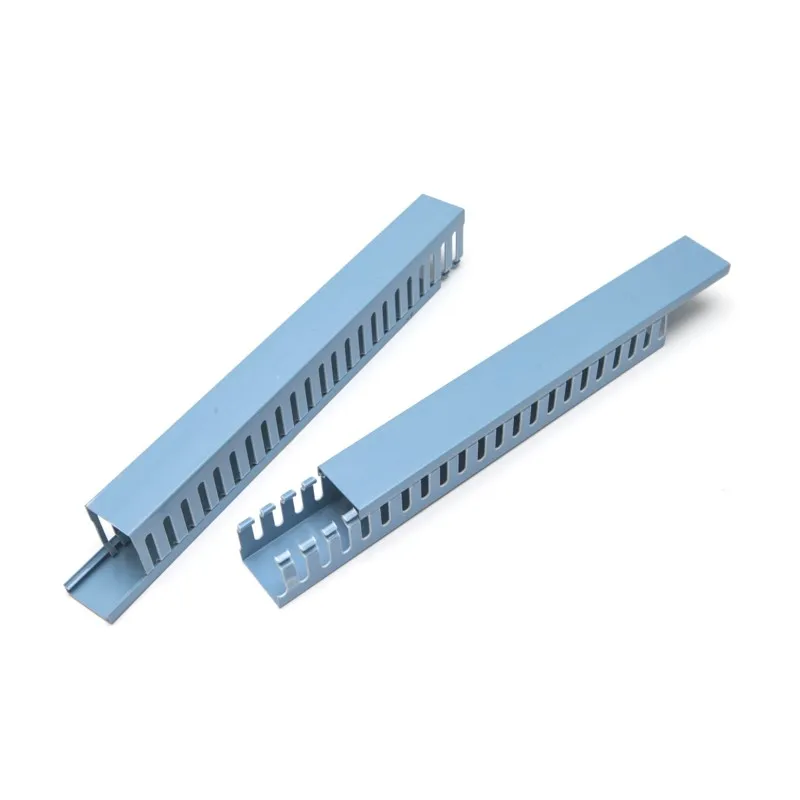 All Size 40x40 Pvc Slotted Cable Trunking System/open Slot Wire Duct ...