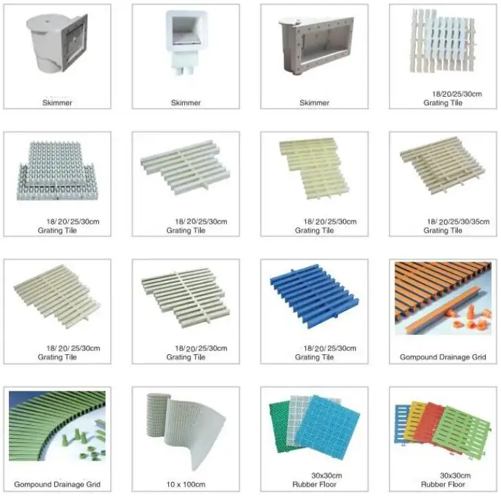 Flexible Swimming Pool Grating Outdoor Overflow Pool Grating Aba ...