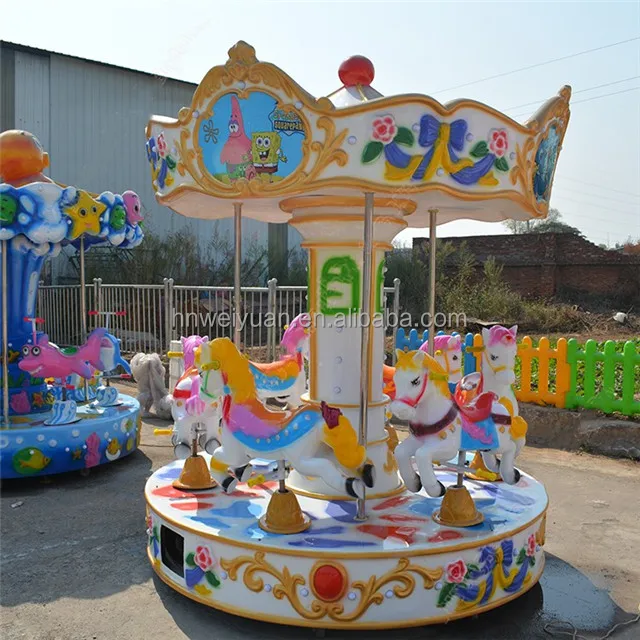 Adventure Swing Backyard Portable Amusement Park Ride Carousel Small ...