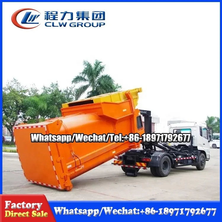 Dongfeng Hook Lift Container Garbage Truck For Sale - Buy Garbage Truck ...