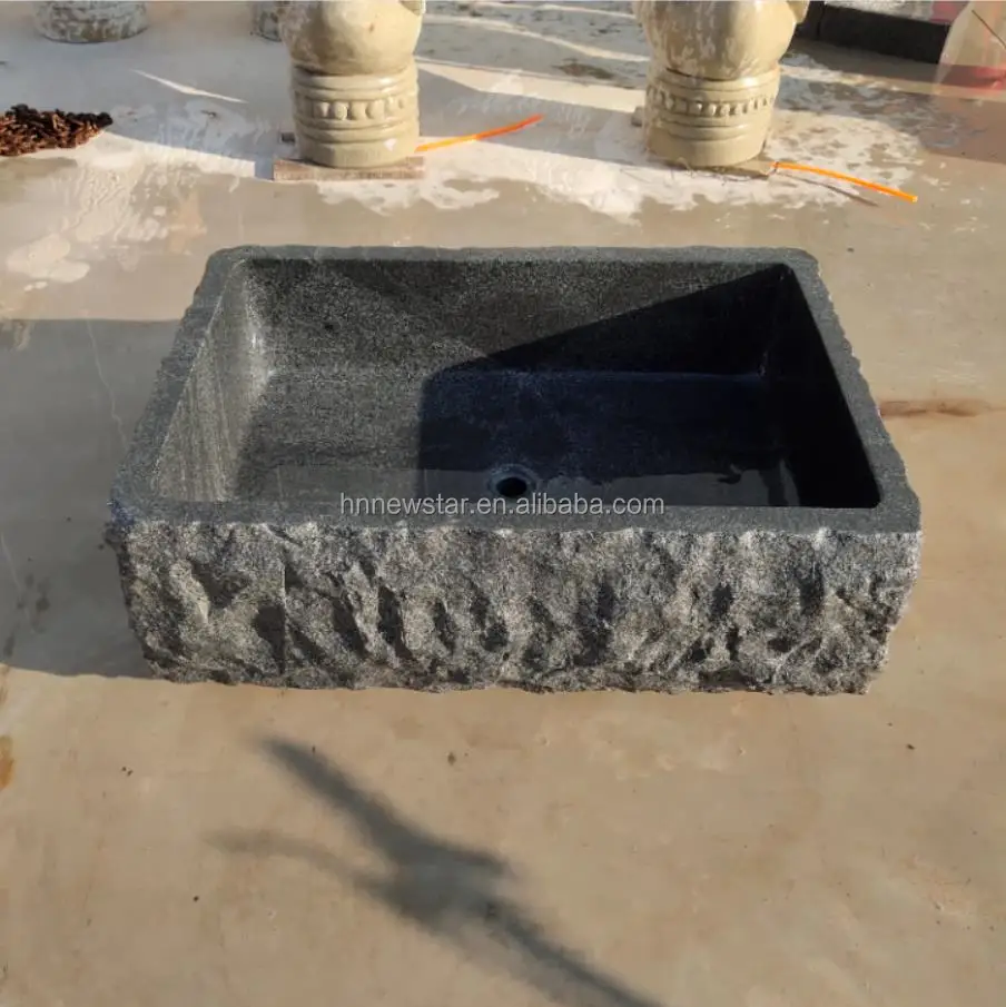 Modern Square Marble Stone Kitchen Bathroom Sink Basin Rectangular ...